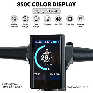 BAFANG BBS HD 1000W Lastest 48V/52V 1000W Ebike Electric Bicycle Motor Mid Drive Electric Bike Conversion Kit with 48V 52V 13Ah - 20Ah Downtube and 48/52V 17.5Ah Rear Rack Battery (Optional)