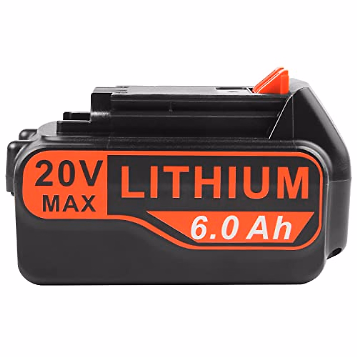 [1Pack] 6.0Ah HIGH Output Long-Lasting 20V Battery for Black+Decker 20 Volt LB20 LBX20 LBXR20 LBXR20B LBXR2020 LBX4020 LB2X4020 LST220 Tool Battery