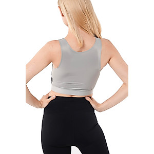 JARAZIN Chest Binder Binder Trans Transgender FTM Tomboy Pullover Breast Binder Bras Tank Top for Women (Medium, Grey)