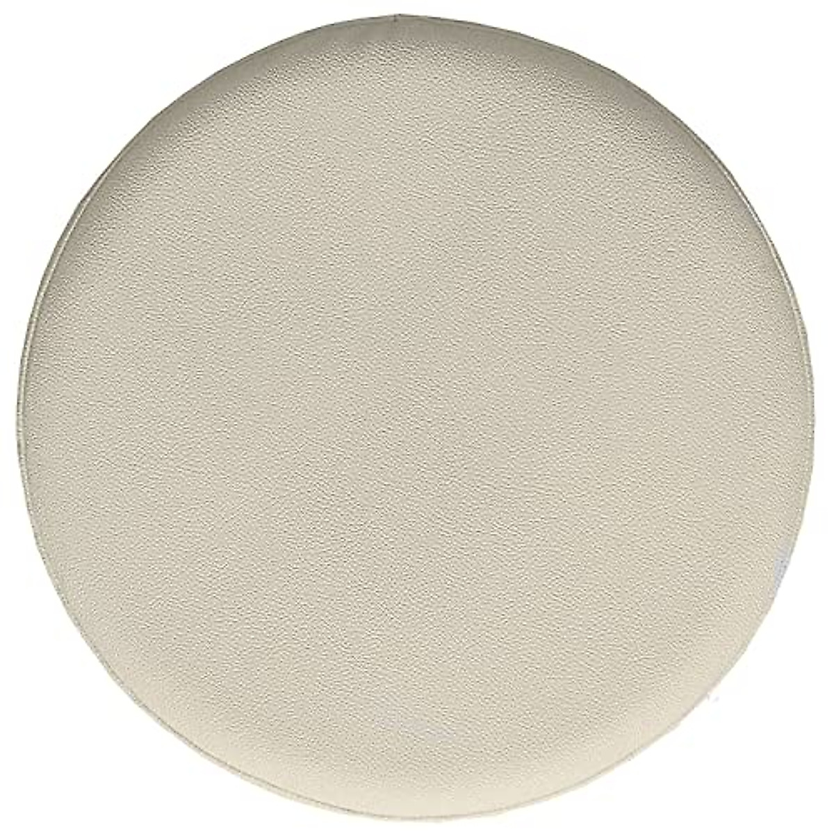 HFCNMY Stool Covers Round, 2 Pack Waterproof PU Round Bar Stool Covers with Elastic Bands Bar Chair Covers Bar Stool Seat Covers Washable Stool Cushion Slipcover for 13-14 Inch Chair(Beige)