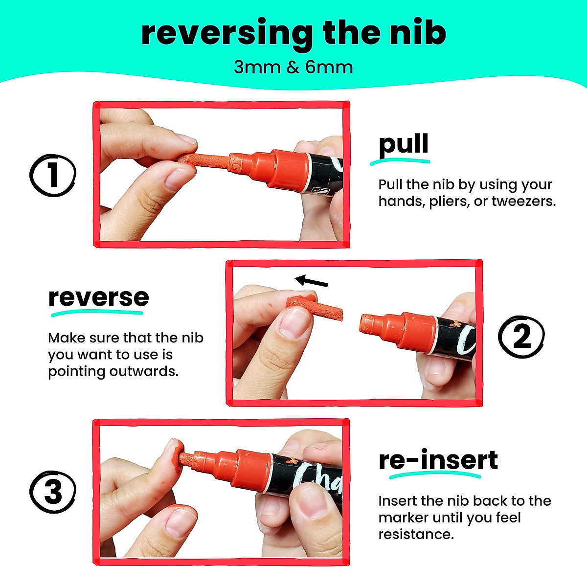 Chalkola 5 White Chalk Markers for Chalkboard Signs, Blackboard, Car Window, Bistro, Glass | 5 Variety Pack - Thin, Fine Tip, Bold & Jumbo Size Erasable Liquid Chalk Pens (1mm, 3mm, 6mm, 10mm, 15mm)