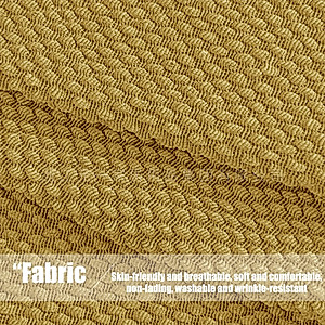 BAGASI Couch Arm Covers, Sofa Armrest Protectors Anti-Slip Couch Arm Rest Cover Stretch Fabric Armchair for Chair Sofa Couches Recliner, Set of 2,Light Gray