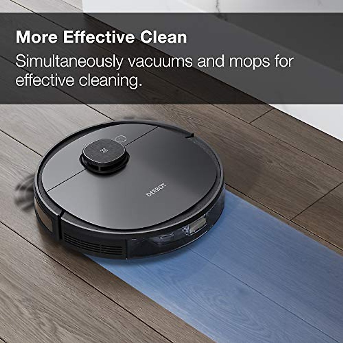 ECOVACS Deebot OZMO Pro Mopping System with Scrubbing Feature for Deebot T8 and T8 AIVI Robot Vacuum Cleaner and Mop, Over 2,000 sqft of Mopping (Add-on Accessory)