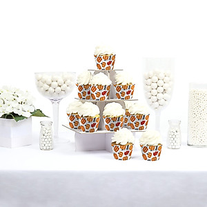 Big Dot of Happiness Fall Pumpkin - Halloween or Thanksgiving Party Decorations - Party Cupcake Wrappers - Set of 12