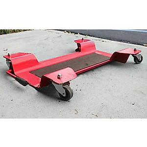 Motorcycle Center Stand Move Dolly with 360 Degree Casters for Workshop, Display Room and Home Garage