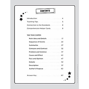 100 Task Cards: Informational Text: Reproducible Mini-Passages With Key Questions to Boost Reading Comprehension Skills