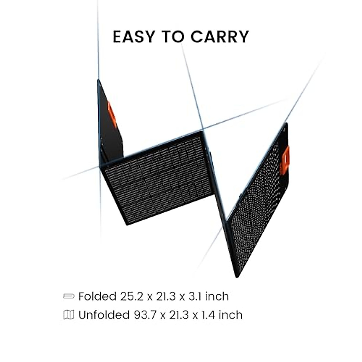 NURZVIY 200 Watt Portable Foldable Solar Panels 200W Solar Cell Solar Charger for Power Station, Waterproof w/Adjustable Kickstand XT60 Anderson DC 8mm Connector for Camping, Off Grid Living