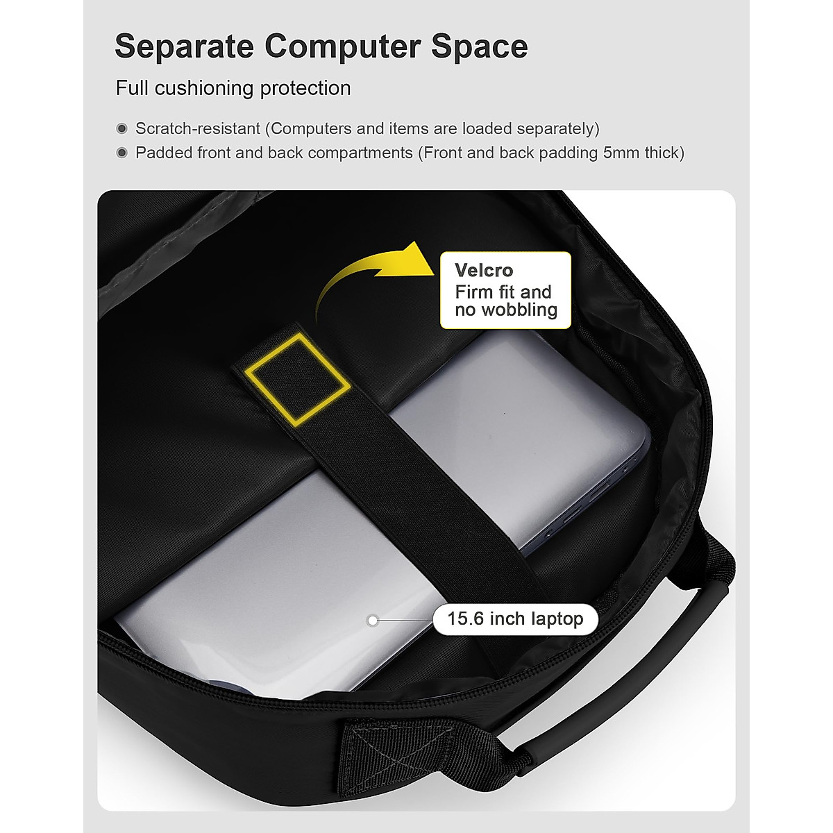 bergsalz Black Backpack For Women Men School Bag Mochilas Escolares Para Niñas Book Bag College Backpacks For Women School Backpack For Girls Boys Backpack For College Book Bags