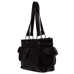 Handbags For All Medium Stitched Tote Shoulder Handbag