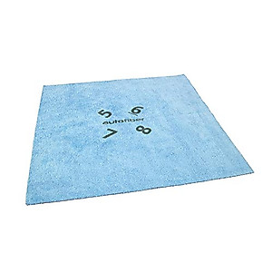 Autofiber [Quadrant Wipe] Premium Coating Leveling Towel (16"x16") 10 Pack (Blue)