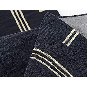 Momeni Simba Wool Hand Tufted Contemporary Indoor Area Rug, Navy, 2'6" X 8' Runner