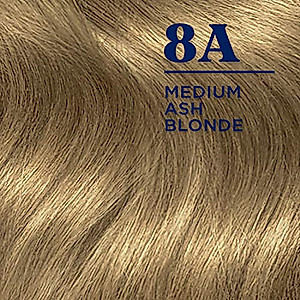 Clairol Nice'n Easy Permanent Hair Dye, 8A Medium Ash Blonde Hair Color,1 Count (Pack of 3)