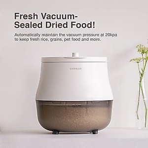 LocknLock Vacuum Container optimized for storing dried food 3.5 Gallon, 10kg, 13.35 liter, 56.4 cups