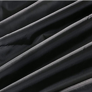 SUNSURE Washing Machine Cover Dustproof Waterproof Black Top Load Machine Protection Cover Dryer Cover for Indoor/Outdoor Top Load Washer Parts & Accessories (S-20x20.5x33.5inch)