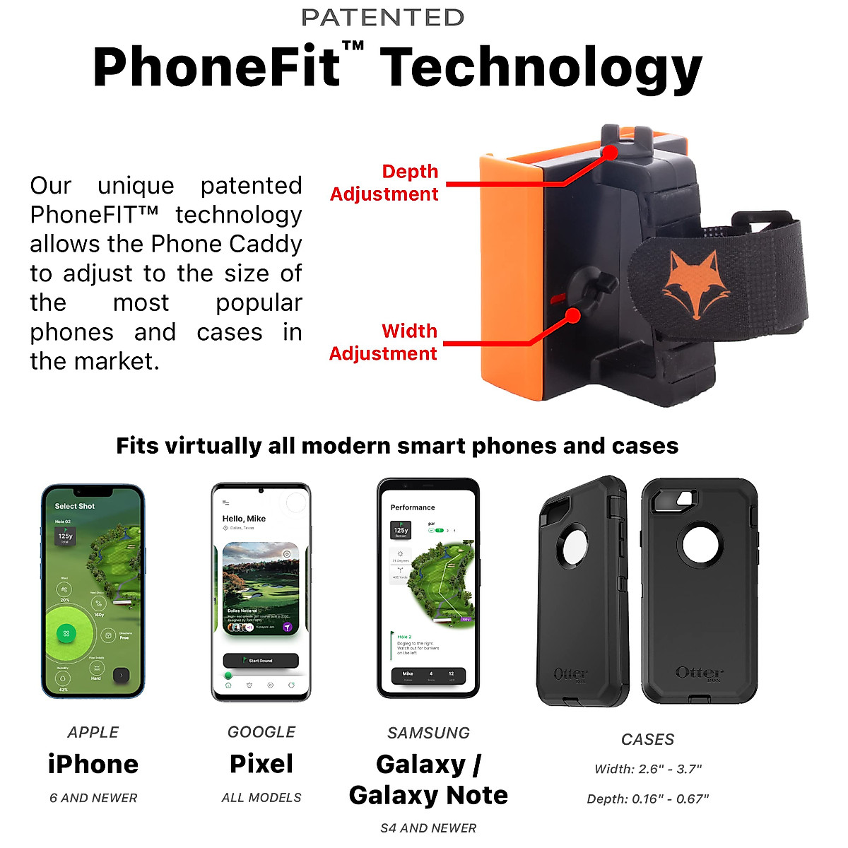 DESERT FOX GOLF - Phone Caddy - Pink