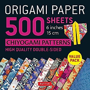 Origami Paper 500 sheets Chiyogami Patterns 6" 15cm