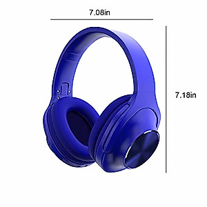 Foldable Bluetooth 5.0 Headset Over Ear, Fashion Wireless Subwoofer Stereo Bluetooth Sport Headphones with 2 Modes for Music Sports Computer Game Comfortable Wear