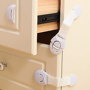 AKOAK 3 Pcs Child Safety Locks, Baby Care Accessories, Used for Refrigerator, Drawer, Door, Seat, etc