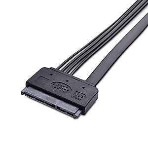 Cable Matters 2-Pack 22-Pin Power and Data SATA Extension Cable - 20 Inches