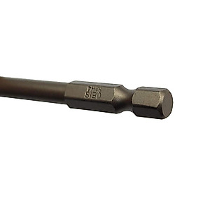 Sipery 10Pcs Hex Head Allen Wrench Drill Bits H4 (4mm) S2 Steel Magnetic Hexagon Hex Head Screwdriver Bits 1/4 Inch Hex Shank 3 Inch Long Drill Bit