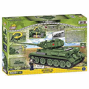 Cobi toys 668 Pcs Historical Collection WWII /2542/ T 34-85, Green