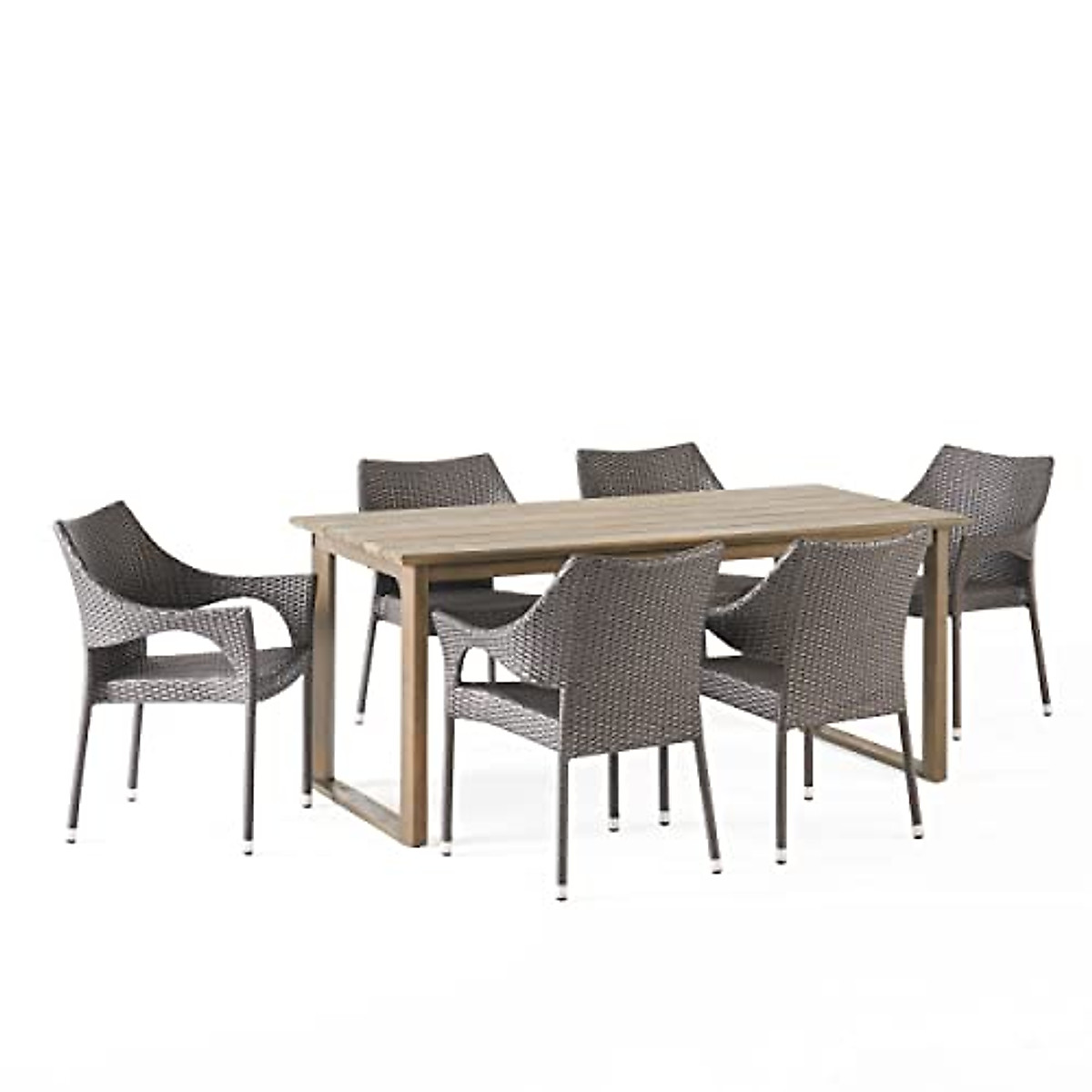Christopher Knight Home 315605 Aggie Dining Set, Gray