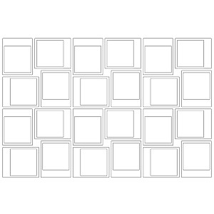 WallPops WPK2452 Snapshot Frames Wall Art Kit, White & Off-White, 3.46" x 12.63"
