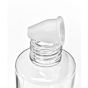 SMFE 20ml Plastic Empty Refillable Nail Polish Touch Up Bottle with Mixing Marble, Conservation Insert and Brush Top, Pack of 2
