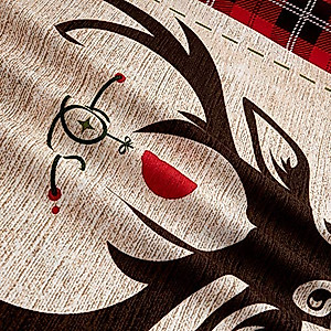Springs Creative Christmas Merry Deer 36in Panel Multi Quilt Fabric
