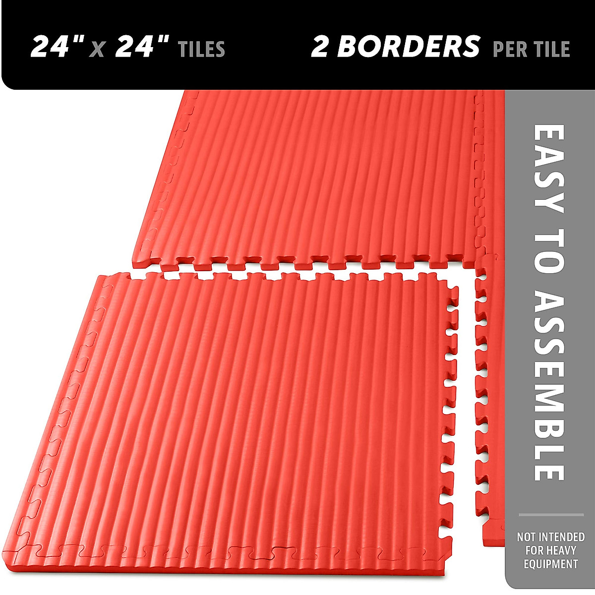 We Sell Mats 3/4 Inch Thick Martial Arts EVA Foam Exercise Mat, Tatami Pattern, Interlocking Floor Tiles for Home Gym, MMA, Anti-Fatigue Mats, 24 in x 24 in