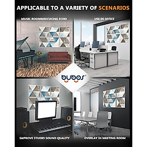 BUBOS Large Acoustic Panels (B07ZCFXTQL, 5 Pack)