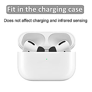 3 Pairs Compatible with AirPods Pro and Pro 2 Ear Tips Buds, Small Medium Large 3 Size Silicone Rubber Eartips Earbuds Gel Cover Accessories Compatible with AirPods Pro 2 and Pro - S/M/L Black