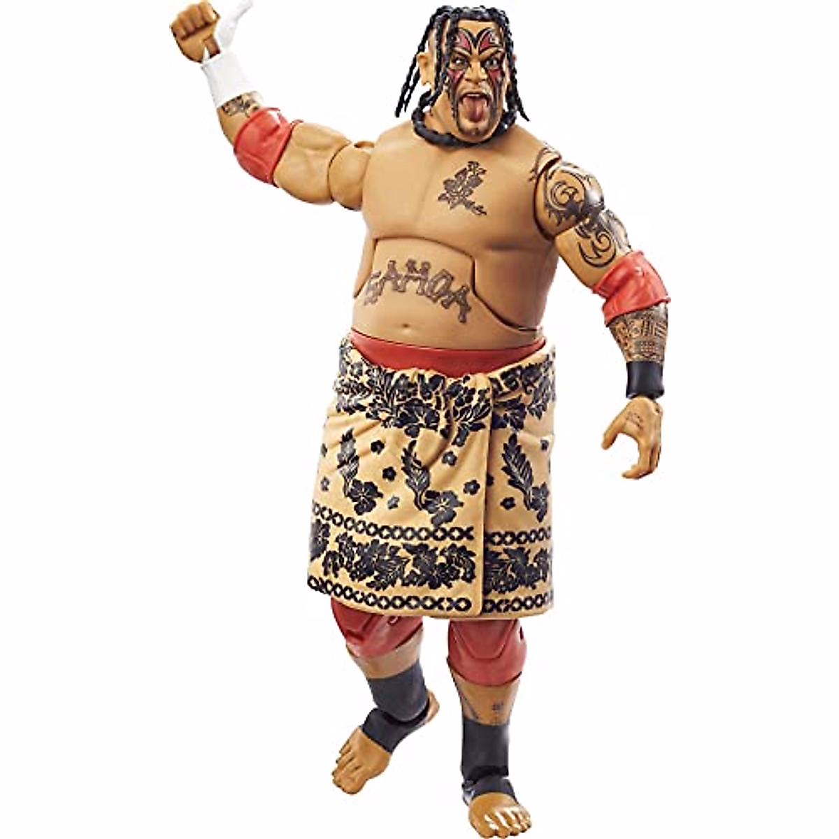 WWE MATTEL Umaga Royal Rumble Elite Collection Action Figure with Authentic Gear & Accessories, 6-in Posable Collectible Gift for Fans Ages 8 Years Old & Up,Multicolor