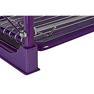 Premier Housewares 2-Tier Dish Drainer - Purple