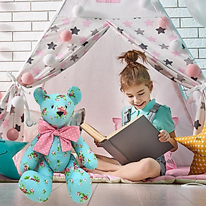 10 PCS Memory Bear Template Ruler Set with Instructions - Memory Bear Sewing Patterns Template, PC Material Quilting Template Cutting Set (10 inch)