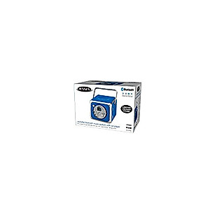 Jensen CD-555 Blue CD Bluetooth Boombox Portable Bluetooth Music System with CD Player +CD-R/RW & FM Radio with Aux-in & Headphone Jack Line-in - Limited Edition- Blue