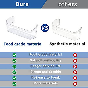 [UPGRADE] 242126602 Refrigerator Door Bin Replacement Part(Side Shelf Rack) Compatible with Frigidaire or Electrolux, Part number : 4547407, PS12364199, AP6278233, EAP12364199, PS2421266