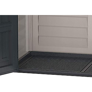 Duramax 05325 Yardmate Plus Pent Outdoor Vinyl Storage Shed, Anthracite & Adobe