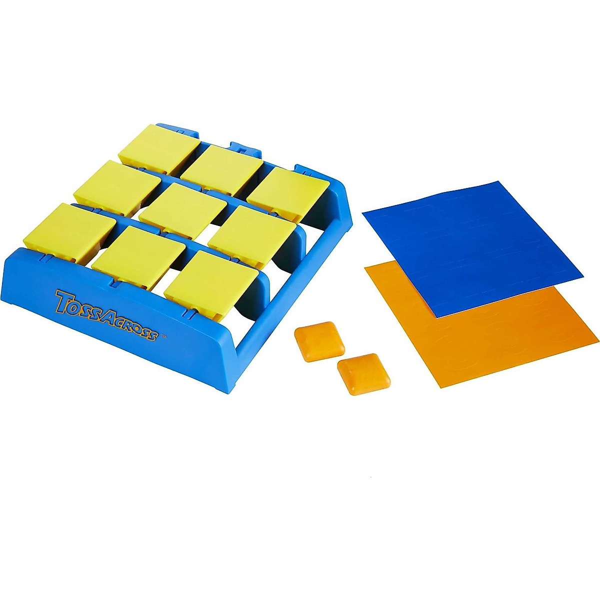 Mattel Games Travel TOSS Across Tic Tac Toe Tossing Game with Target Unit & 2 Bean Bags for 2 Players Ages 5 Year Old & Up