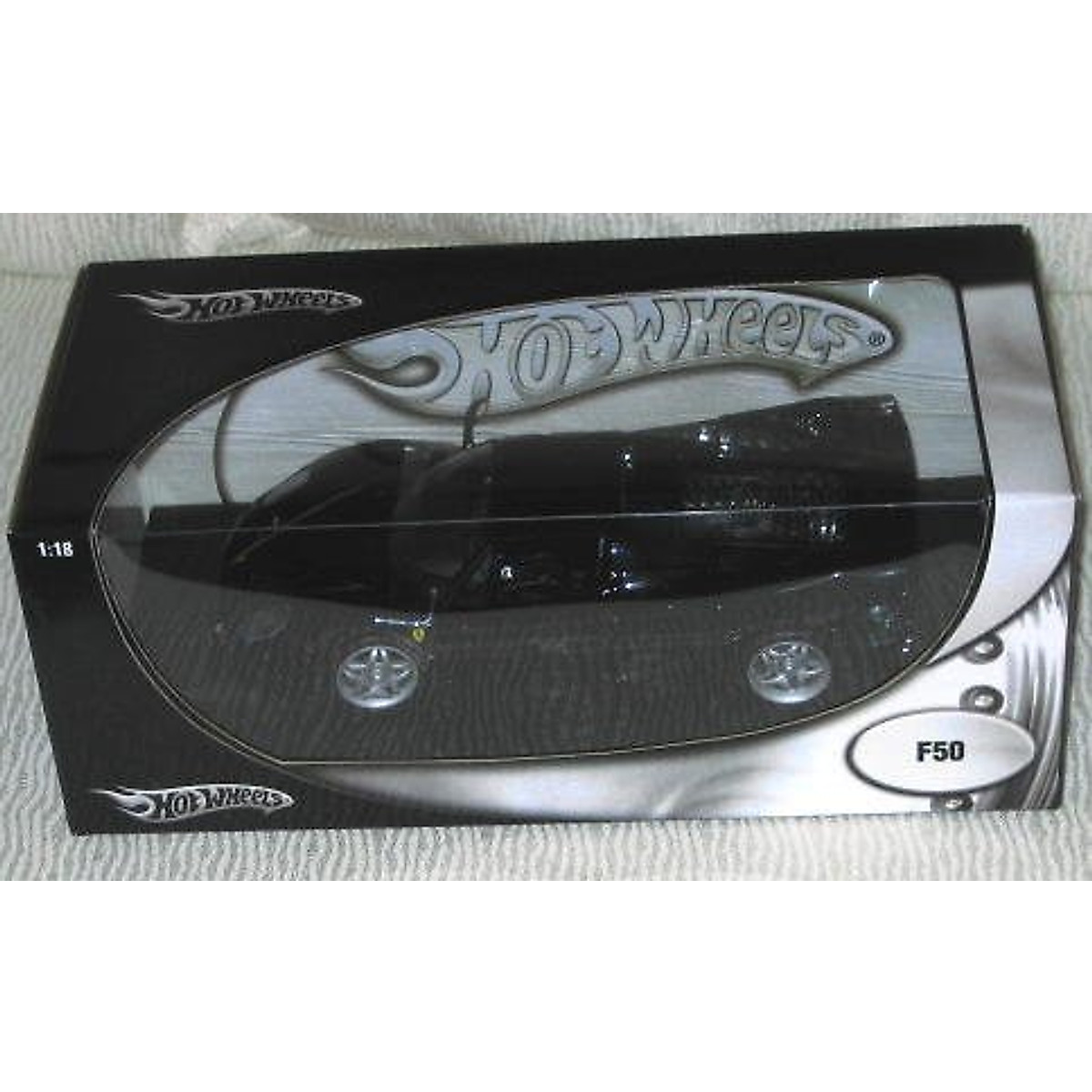 Hot Wheels FERRARI F50 black 1:18 Scale Collectible Die Cast Car