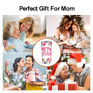 purefly Mama Bear Tumbler, Mothers Day Gifts for Mom from Daughter Son, Best Mom Ever Birthday Christmas Gift Ideas for New Mom, Funny Cool Cup For Women, Stainless Steel Insulated Travel Mug 20oz