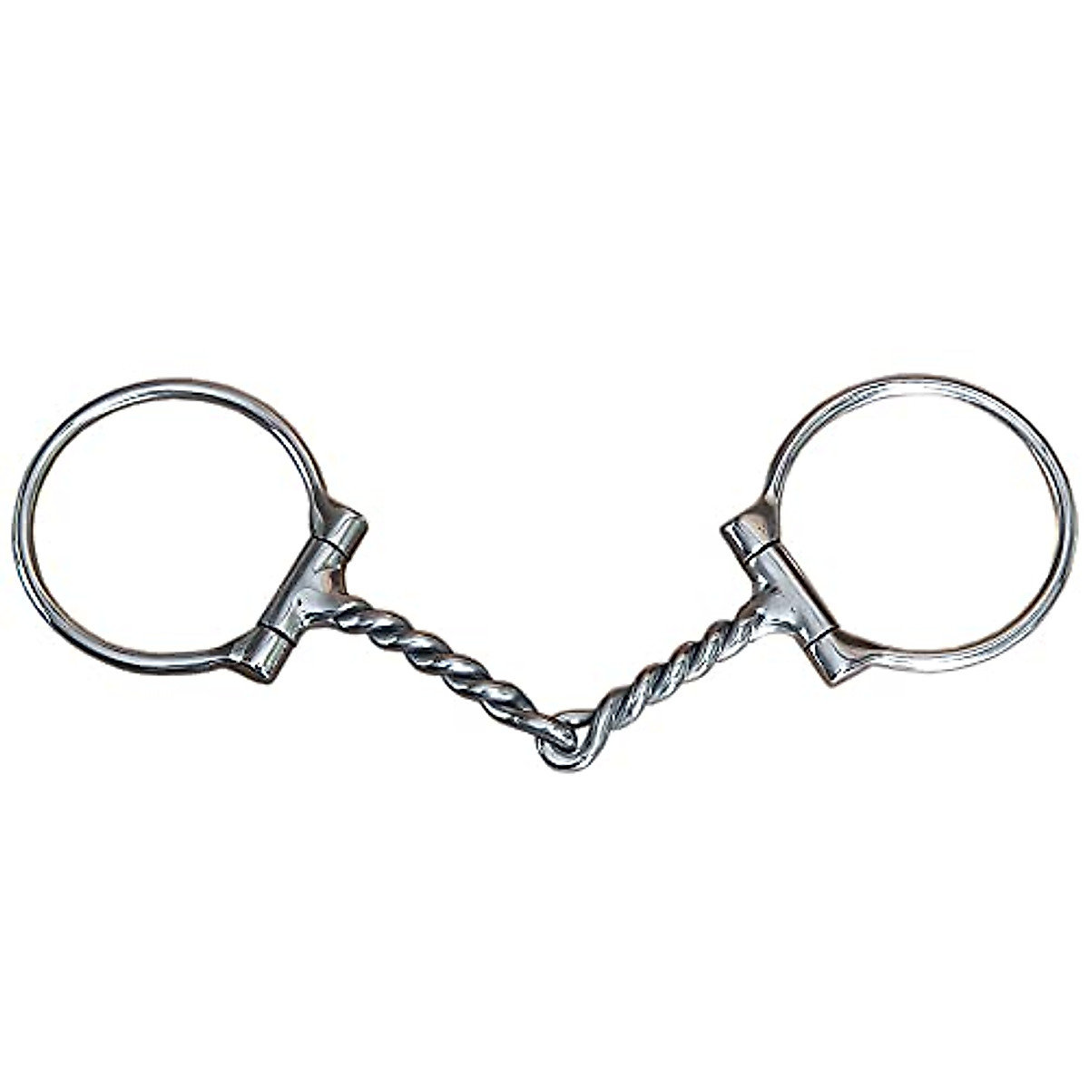 HILASON 5" Western Stainless Steel Horse Mouth Dee Bit W/Twisted Wire Mouth