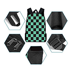 Noyiban Horror Game Doors Backpack Anime Monster Figure Backpack Casual Large Capacity Shoulder Backpacks Set for Outdoor