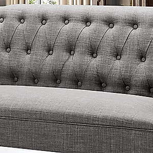 Rosevera Celino para Sala Love Seats Furniture Sofa in a Box Long Couches for Living Room Settee Loveseat, Standard, Dove Gray