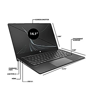 Gateway Ultra Slim Notebook, 14.1" Touchscreen IPS FHD, 12th Gen Intel Core i7-1255U Quad-Core, 8GB RAM, 256GB SSD, Fingerprint Scanner, Webcam, WiFi 6, USB-C, HDMI, Win11 pro