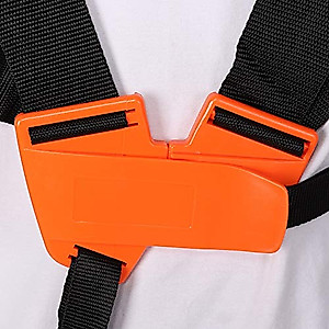 Jacksking Strimmer Strap, Adjustable Double Shoulder Harness Strap String Trimmer Shoulder Belt Part for Garden Lawn Mower Strimmer Brush Cutter