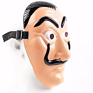 Gmasking PVC Salvador Mustache Dali Halloween Party Costume Exclusive Mask