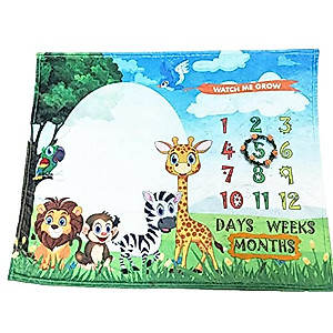 Baby Milestone Blanket & Footprint Handprint Picture Frame For Newborn Boy Girl Memory Making Keepsake Baby Shower Kit