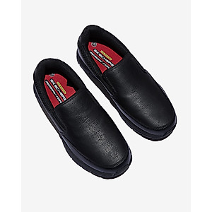 Skechers Men's Nampa-groton Food Service Shoe, Black, 13 Wide