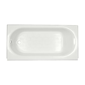 American Standard 2392202TC.020 Princeton Americast Soaking Tub Left Hand Outlet Above-Floor Rough with Tub Cover, White
